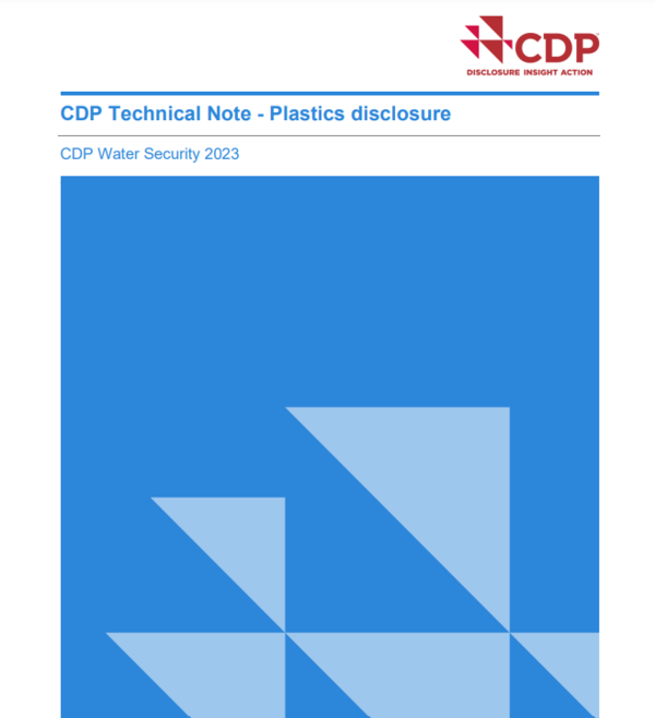 CDP, 플라스틱 모듈 출시…플라스틱 관련 영향 공개 최초 요구